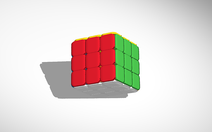 3D design Rubiks Cube - Tinkercad