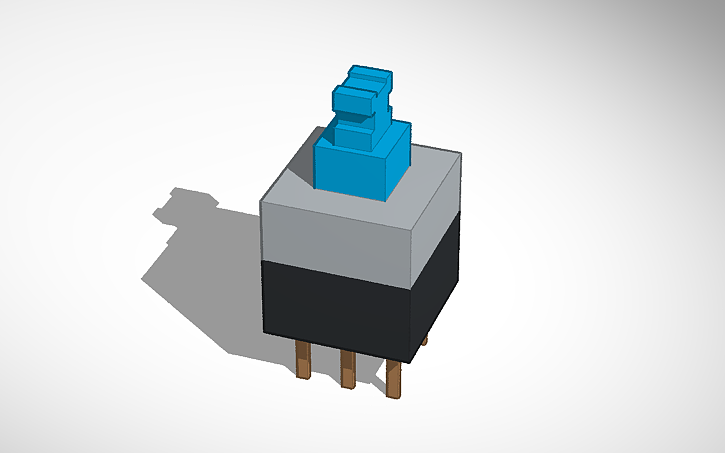3D design 8x8 Push Button Switch - Tinkercad