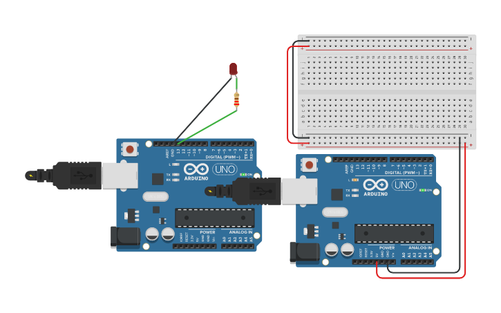 Circuit Design Arduino και ένα Led που αναβοσβήνει κάθε 2 δευτερόλεπτα