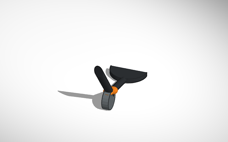 3D design One Handed Shovel | Tinkercad