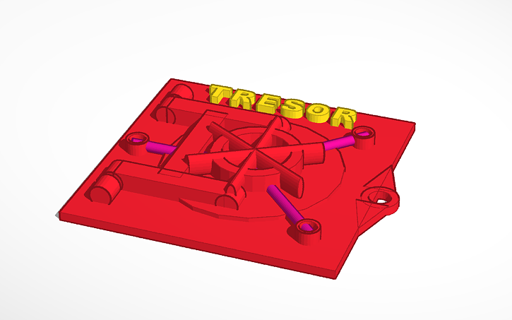3D design Tresor_10 - Tinkercad