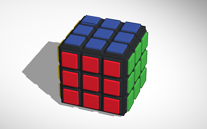 3D design Rubix Cube - Tinkercad