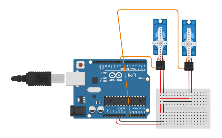 Circuit Design Solar Tracking Device Tinkercad
