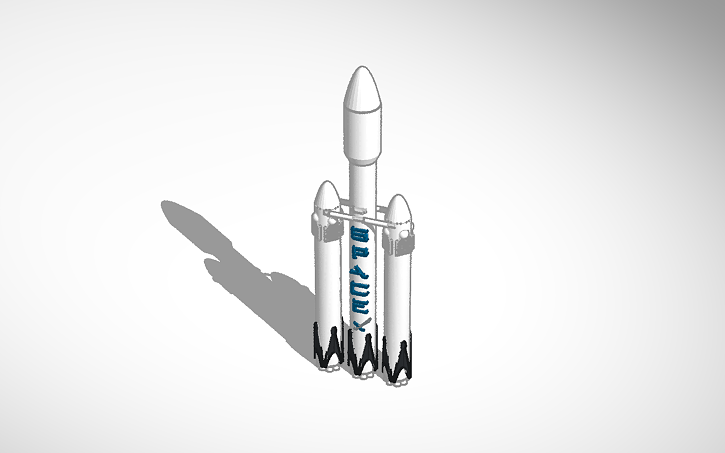 3D design SpaceX Falcon heavy | Tinkercad