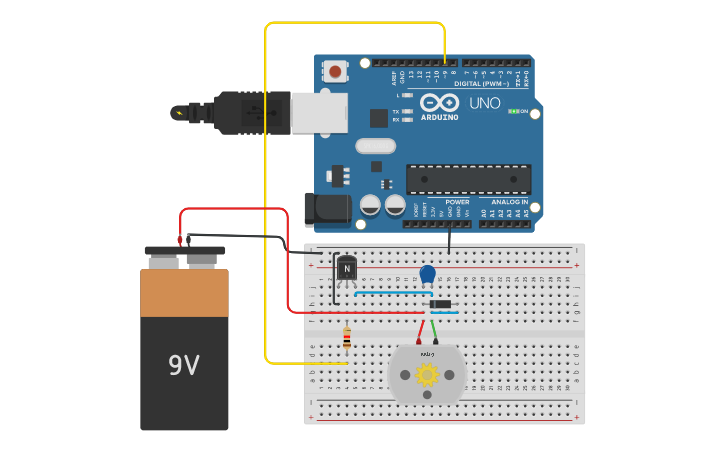 Circuit design Exercise 4.C. SERIAL DC MOTOR CONTROL - Tinkercad