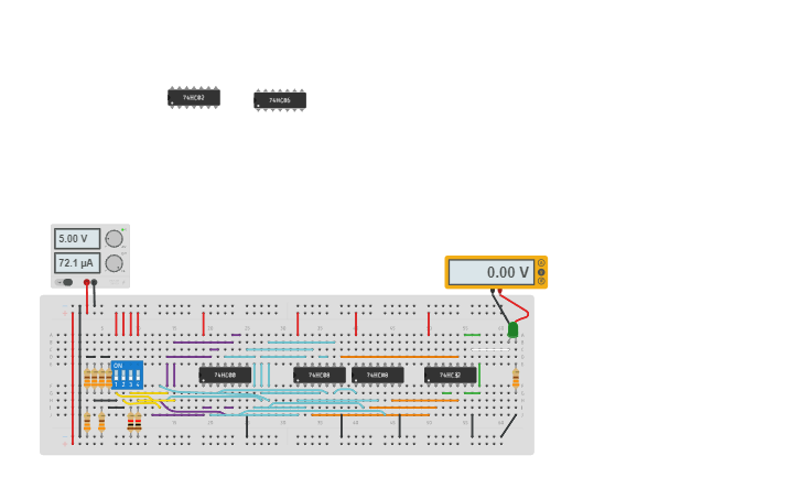 Circuit design week6 Q4 | Tinkercad