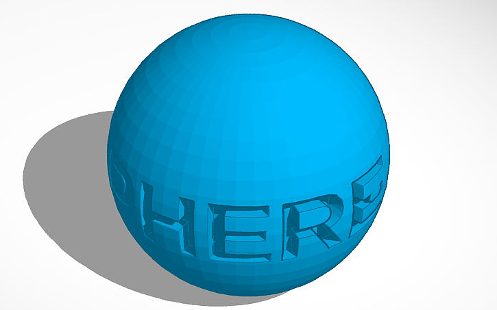 3d Design Sphere Tinkercad