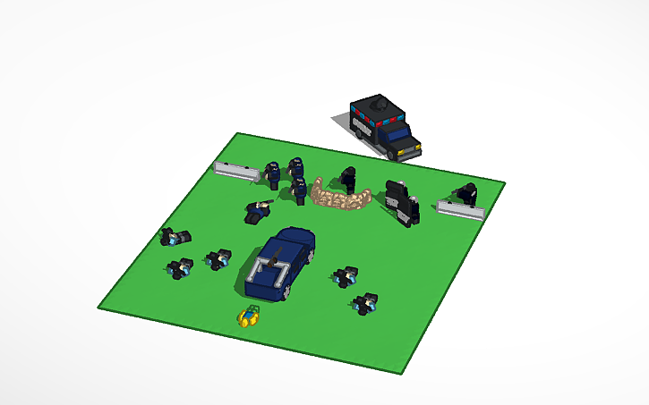 3D design ROBLOX BORDER PART 2 - Tinkercad