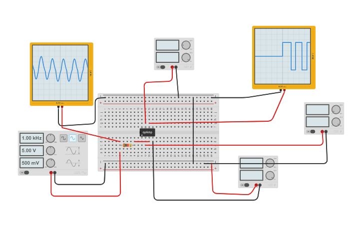 Circuit design Comparator - Tinkercad