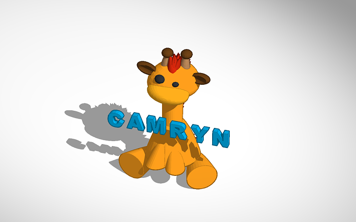 3D design Camryn giraffe | Tinkercad
