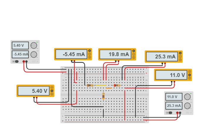 Circuit Design Rangkaian Percobaan Analisis Loop Tinkercad