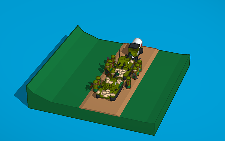 3D design Moving Through a Valley - Tinkercad