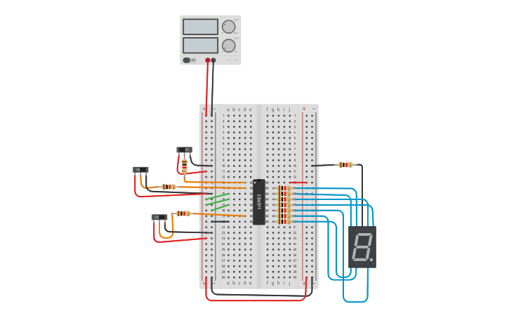 Circuit design Lab2 Ex1 - Tinkercad