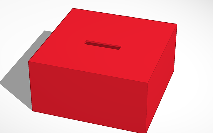3D design Suggestion box - Tinkercad