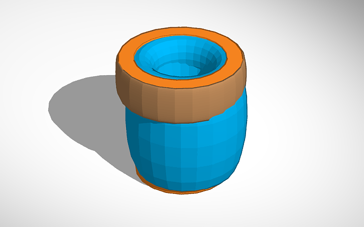 3D design Flower Pot | Tinkercad