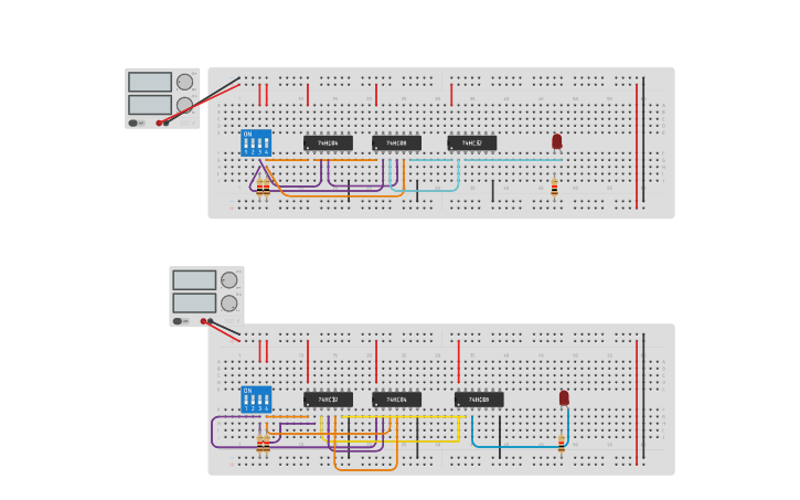 Circuit design Lista 2, questão 7a - Tinkercad