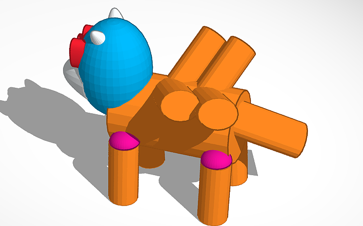 3D design rainbow dash - Tinkercad