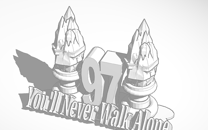 3D design Liverpool FC 97 | Tinkercad
