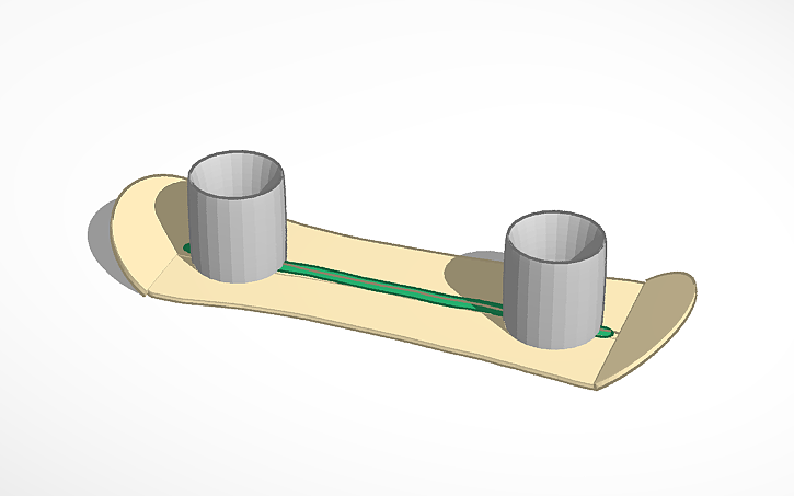 3D design snowboard - Tinkercad