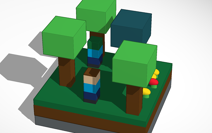 3D design New Minecraft World 1 | Tinkercad