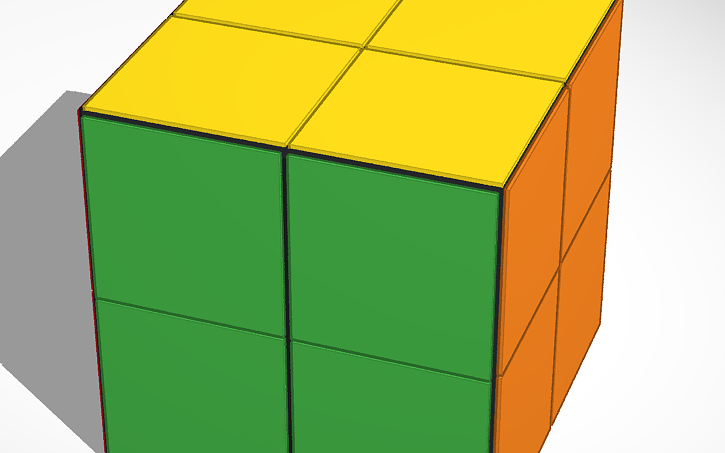 3D design Rubix Cube - Tinkercad