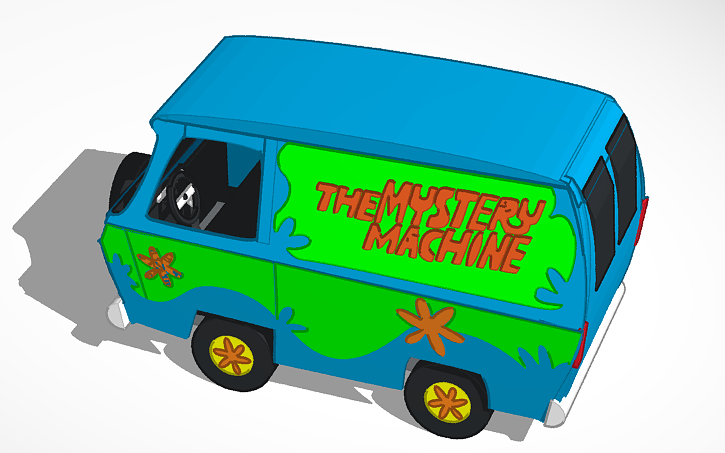 3D design Mystery Machine - Tinkercad
