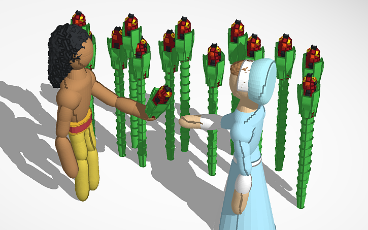 3D design Thanksgiving Scene - Tinkercad