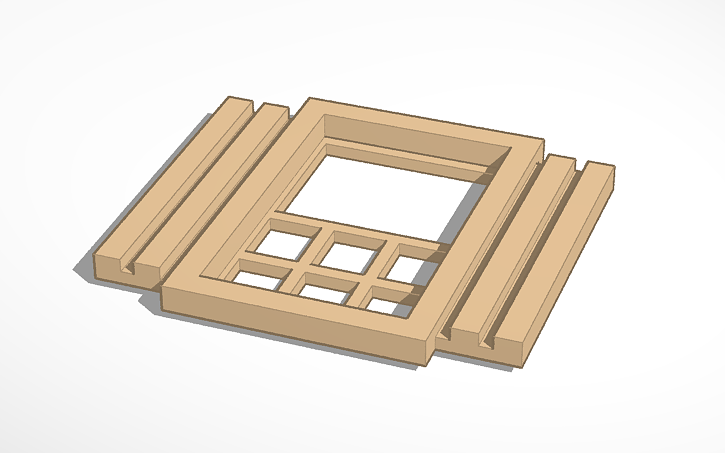 3D design Plasticville Replica Window #1 | Tinkercad