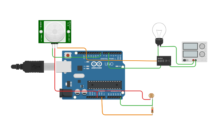 Circuit design UTS MEKATRONIKA - Tinkercad