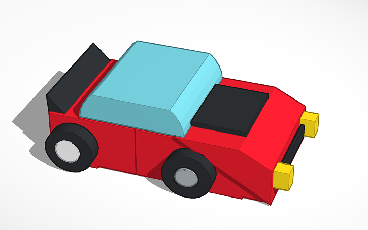 3D design muscle car - Tinkercad