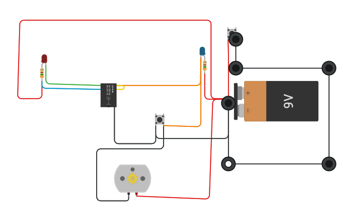 Circuit design short circuit using relay - Tinkercad