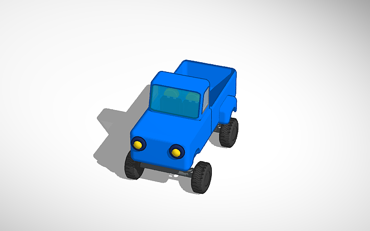 3D design Monster truck tutorial - Tinkercad