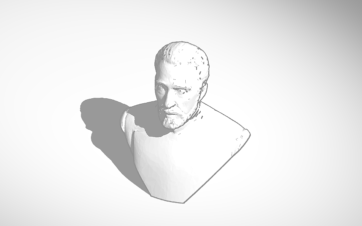 3D design Christopher Lee Bust | Tinkercad