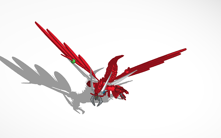 3d Design Odd Eyes Raging Dragon Tinkercad