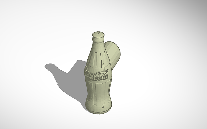 3D design Coke Doorknob bottle 4 - Tinkercad