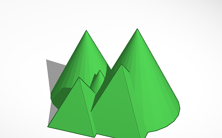 3D design Mountain - Tinkercad