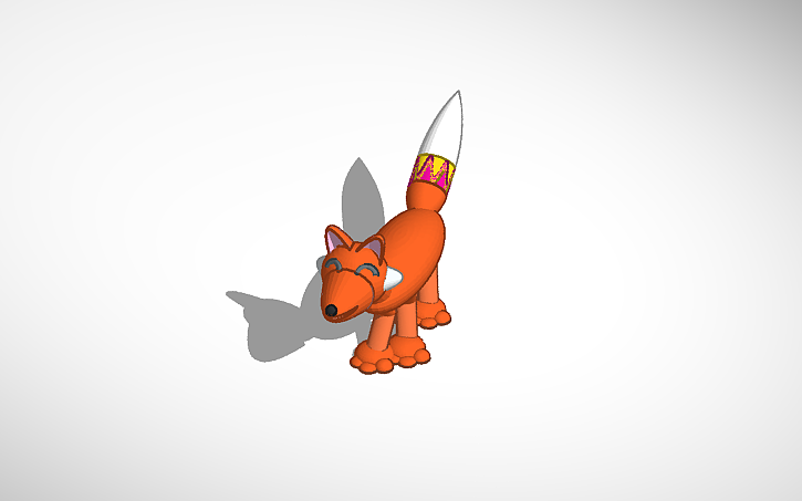 3D design fox - Tinkercad