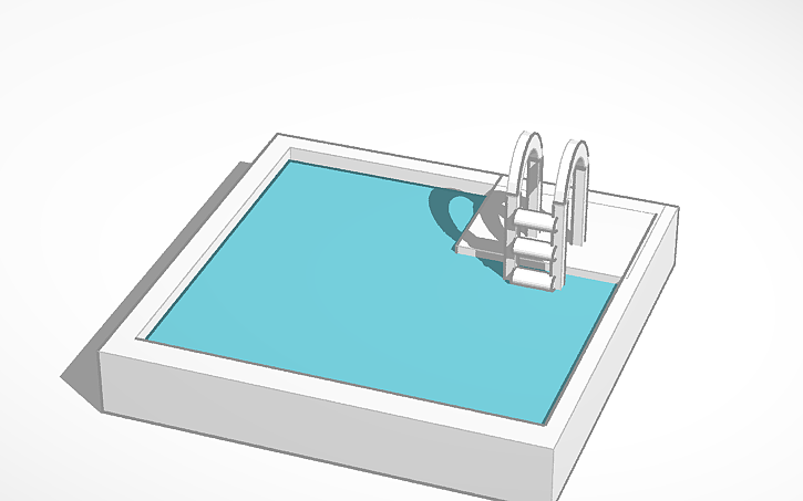 3D design Swimming pool - Tinkercad