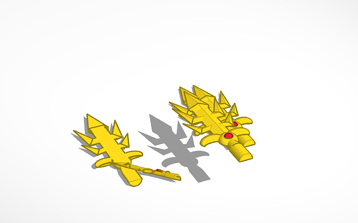 3D design Meta Knight's sword - Tinkercad