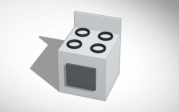 3D design oven - Tinkercad