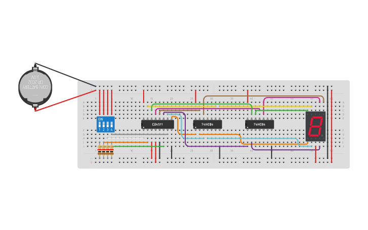 Circuit Design Display Tinkercad 