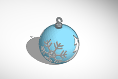 3D design Christmas Ornament | Tinkercad