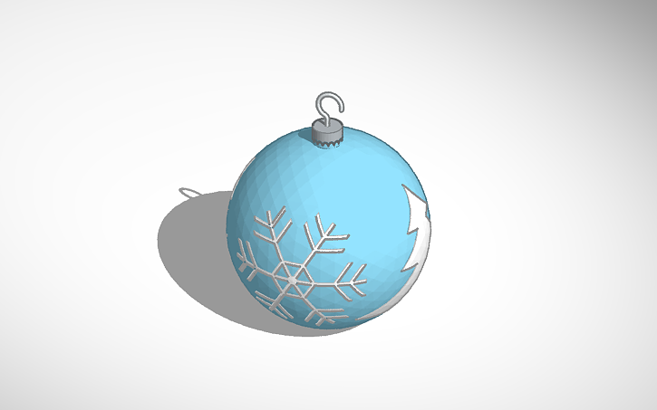 3d Design Christmas Ornament Tinkercad