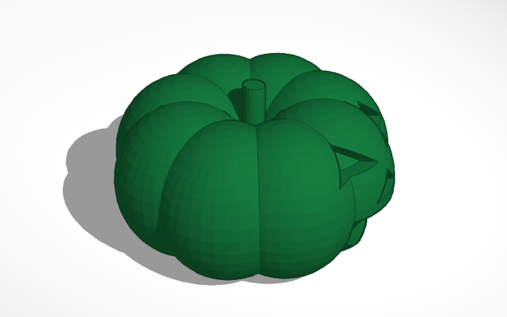 3D design Halloween Pumpkin - Tinkercad