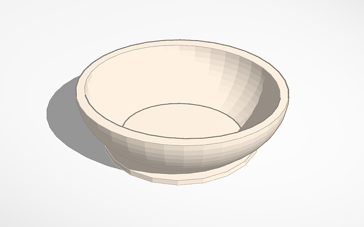 3D design Bowl - Tinkercad