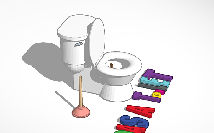 3D design DAS A TOILET | Tinkercad
