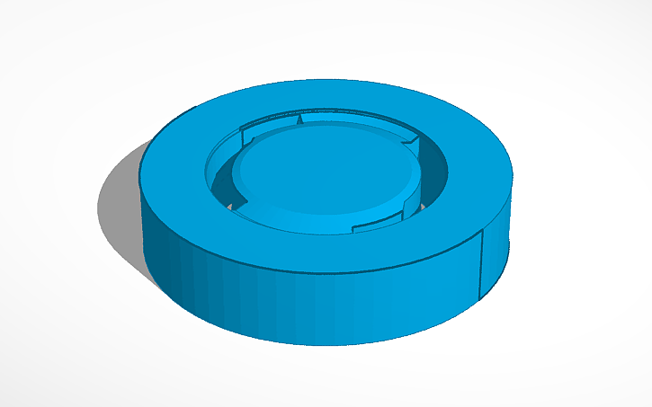3D design Beyblade right spin base - Tinkercad