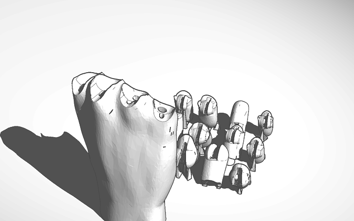 3D design Prosthetic Hand - Tinkercad