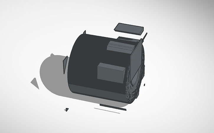 3D design Cylindrical geode - Tinkercad