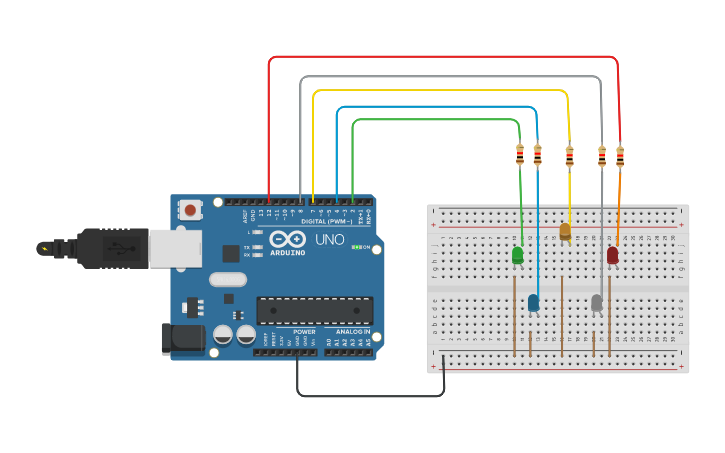 Circuit design reto secuencias arduino 1 sebas | Tinkercad